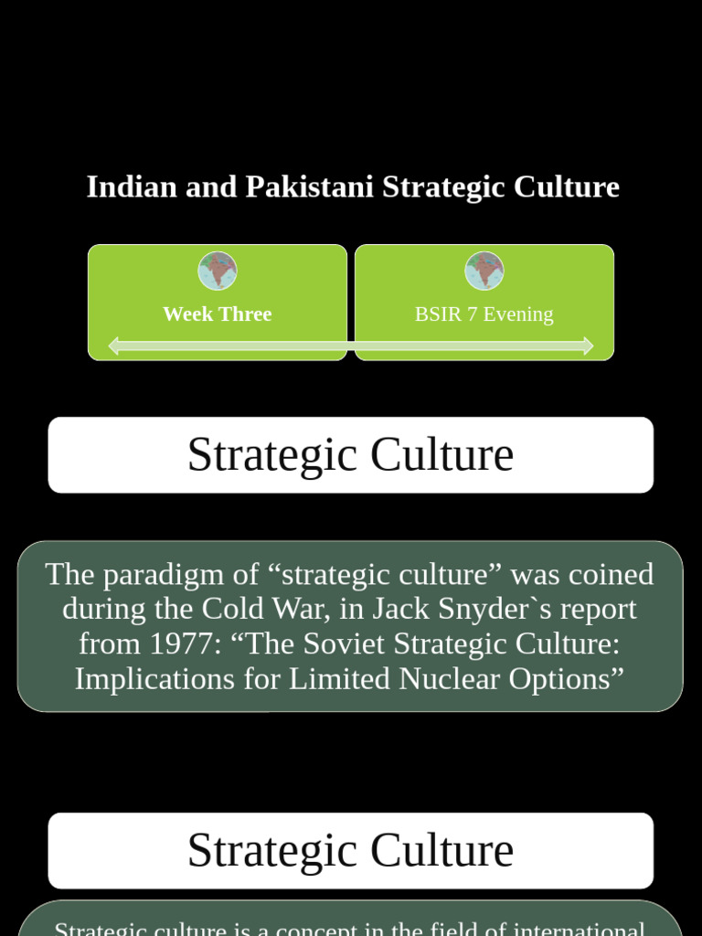 Indian and Pakistani Strategic Culture | PDF | Pakistan | Deterrence Theory