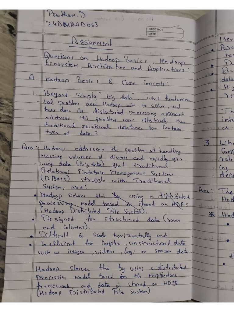 Hadoop, Pratham 24DMAD063 | PDF