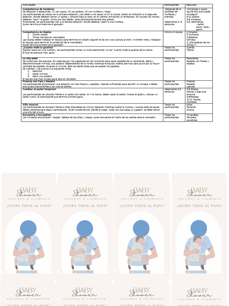 Baby Shower Clau | PDF