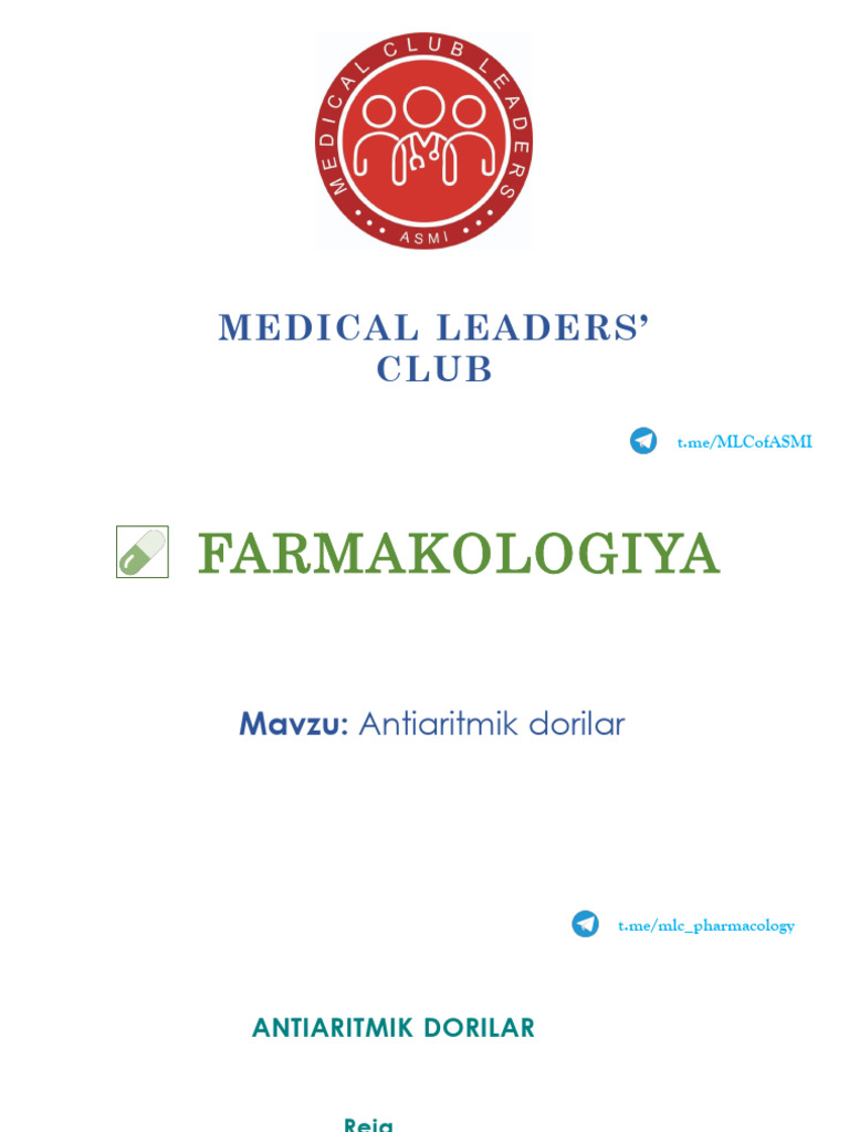 Antiaritmik Dorilar | PDF