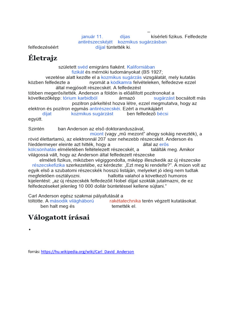 Carl David Anderson | PDF