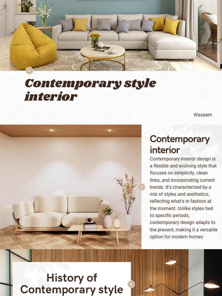 Waseem Contemporary Style | PDF | Interior Design | Modernism