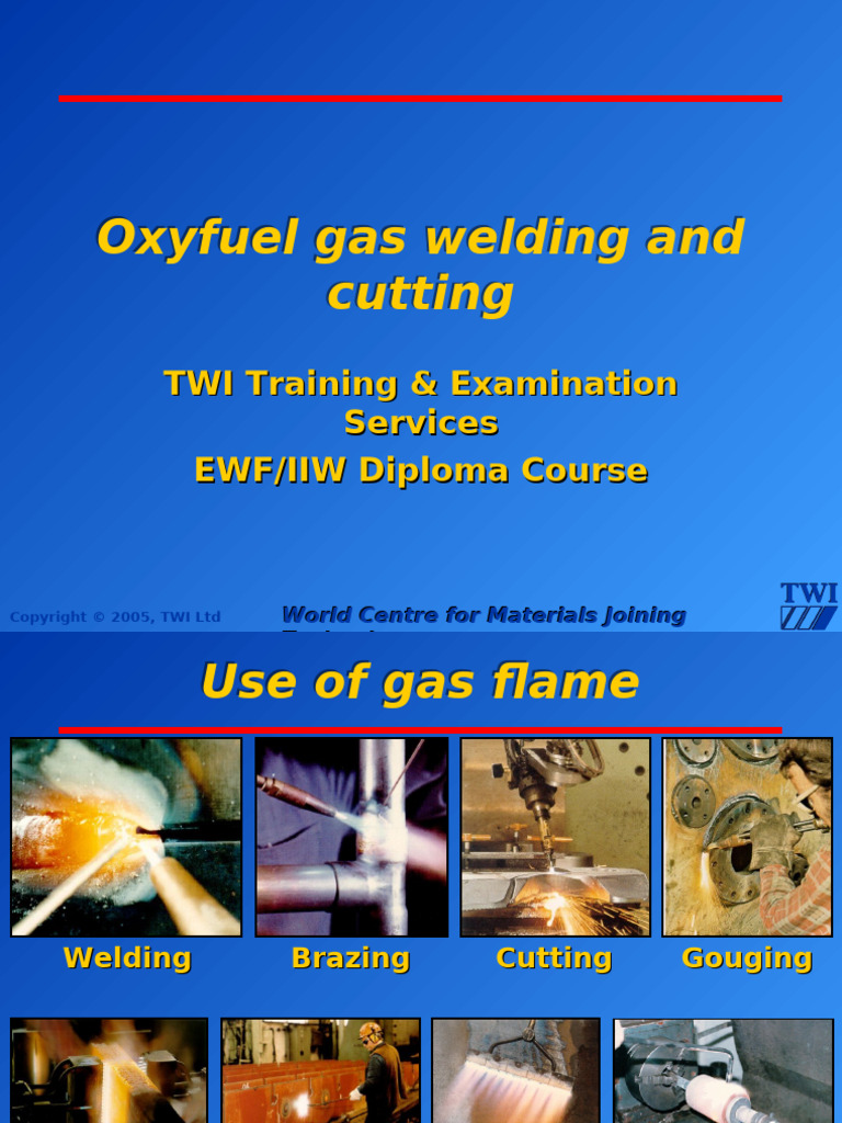 06.oxy-Gas Welding & Cutting | PDF | Industrial Processes | Materials