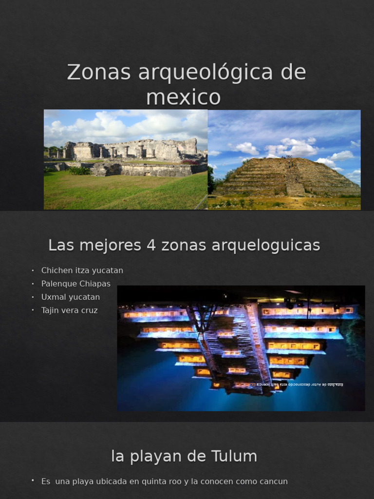 Zonas Arqueológicas de México y Chiapas | PDF