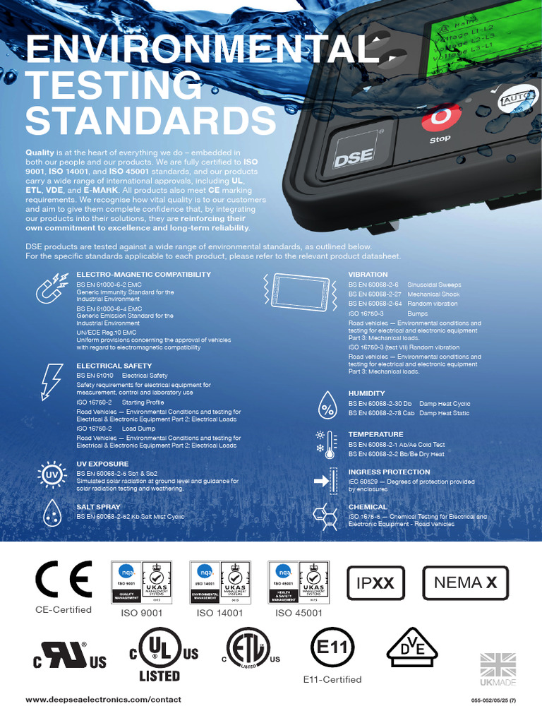 Environmental Testing Standards Overview | PDF | Electromagnetic ...