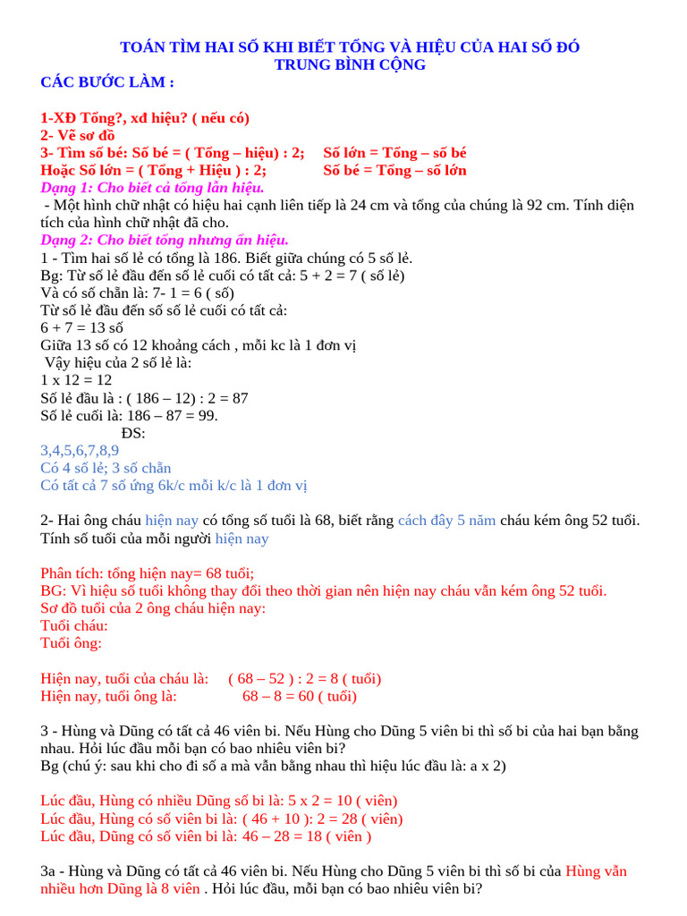 Toán 4 - Trung Bình C NG - M I | PDF