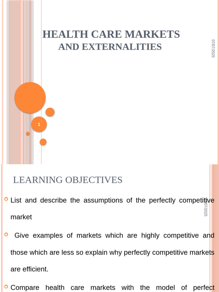 2b. Health Markets & Factors | PDF | Market (Economics) | Monopoly