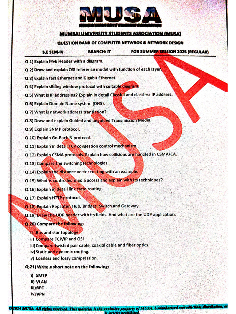 CNND Question Bank | PDF