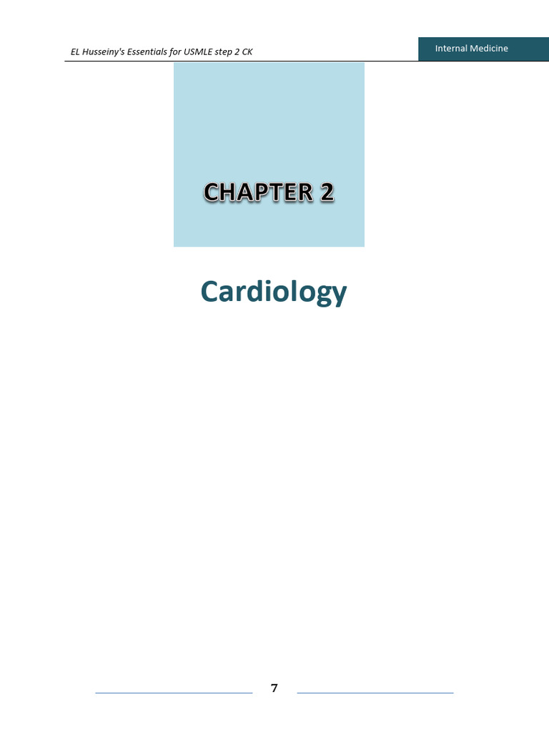 USMLE Step 2 CK: Cardiology Essentials | PDF | Myocardial Infarction ...