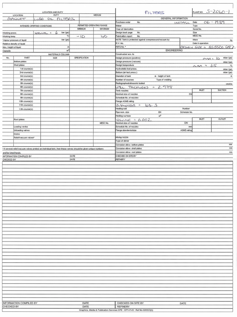 Att.1 GA S 2040+1&2+ +Lube+Oil+Filter Datasheet | PDF