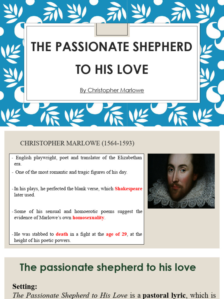 2024 - The Passionate Shepherd To His Love | PDF | Poetry
