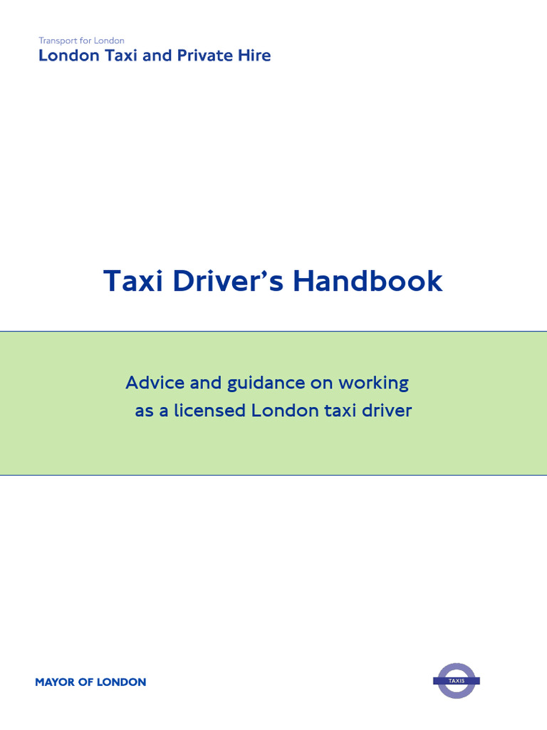 Licensed London Taxi Driver Guide | PDF | Traffic | Seat Belt