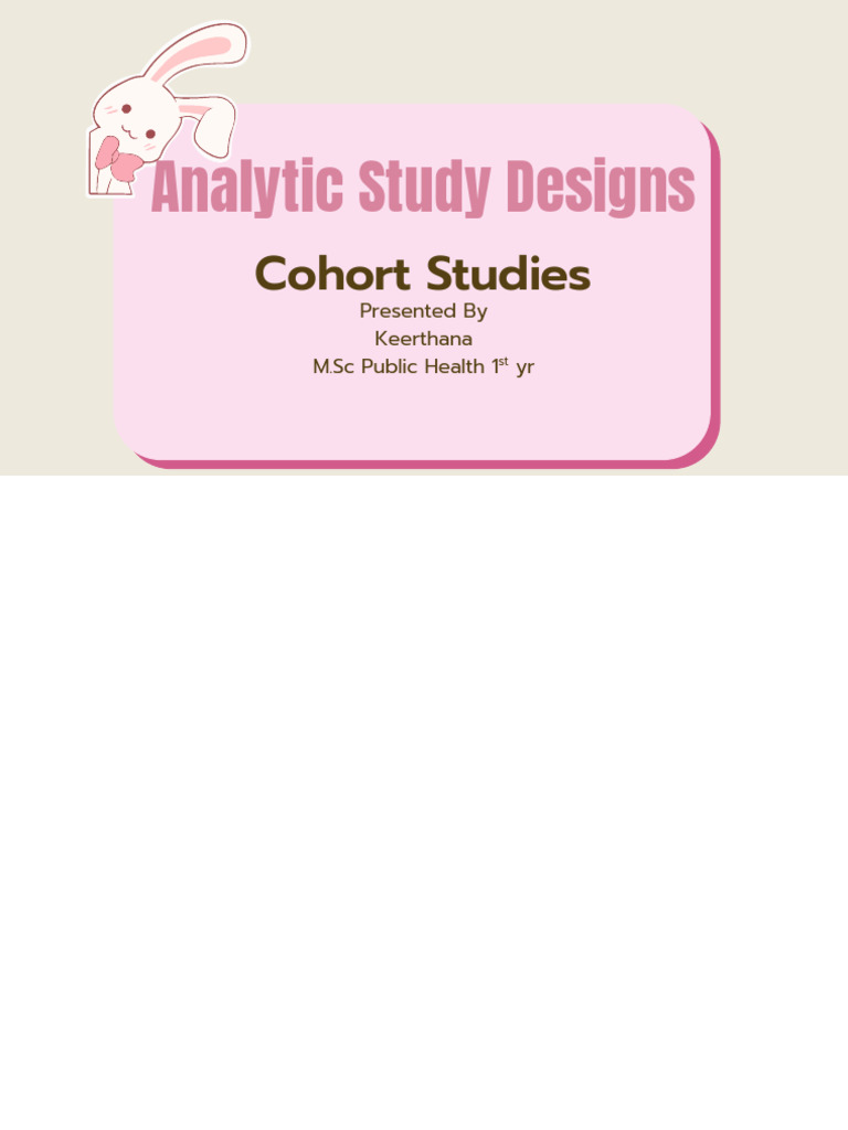 Understanding Cohort Study Designs | PDF | Cohort Study | Epidemiology