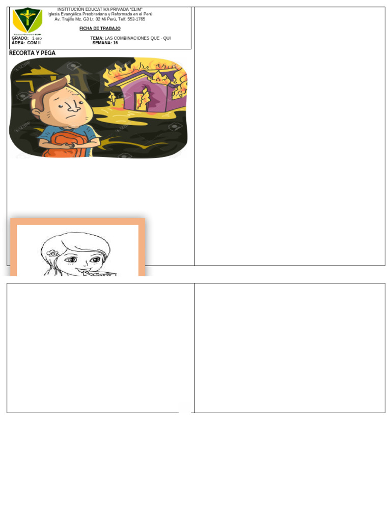Ficha Comu Ii - Cocnocemos Las Combinaciones Que - Qui - Semana 16 - 2025 | PDF