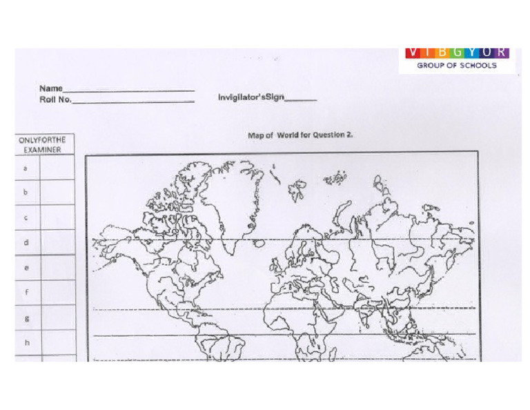Grade 8-Project - World Map - Term 2 | PDF