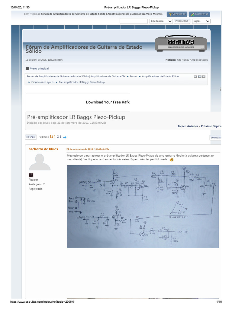 Desafios do Pré-Amplificador LR Baggs | PDF | Engenharia Elétrica