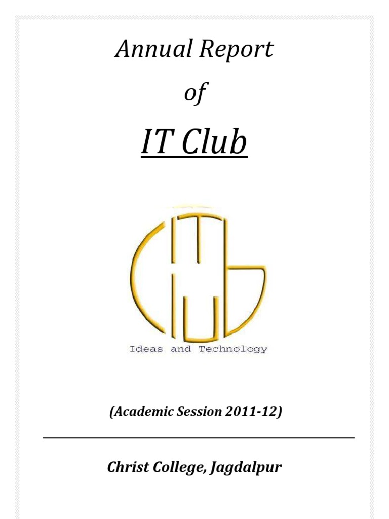 IT Club Report 2011 12 | PDF