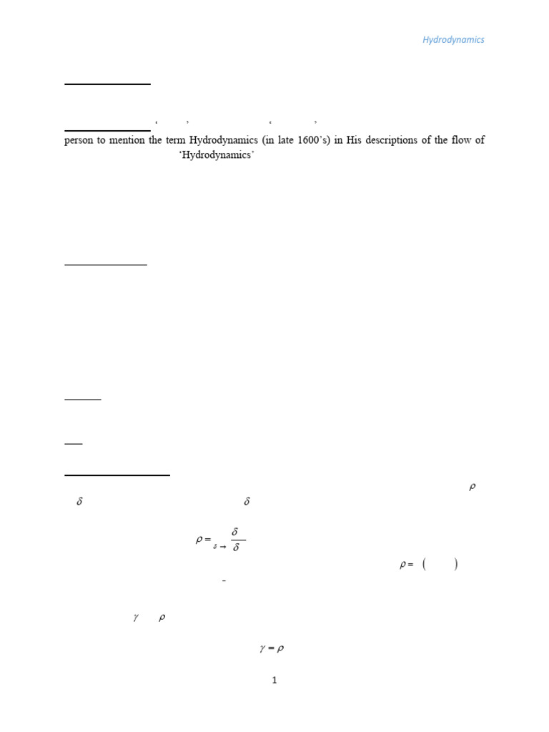 Unit-01 Basic Concepts PDF | PDF | Fluid Mechanics | Fluid Dynamics