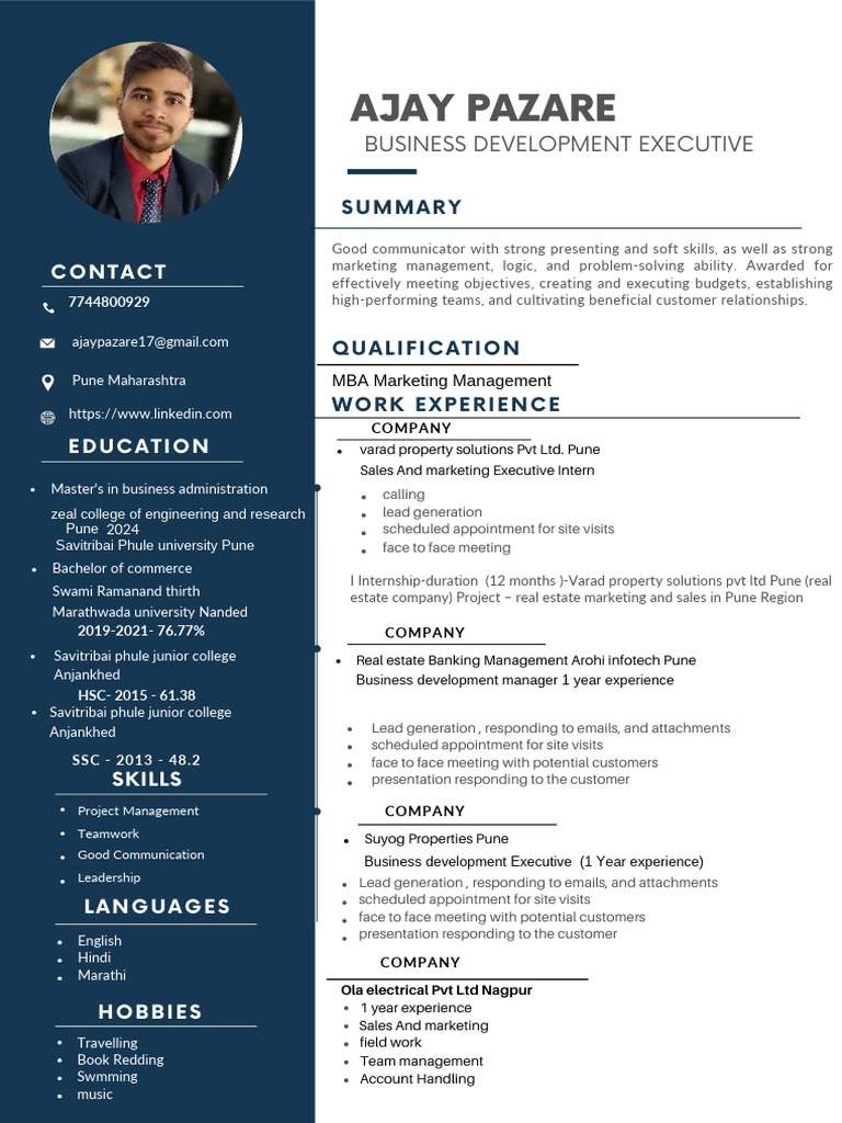 AJAY PAZARE RESUME - PDF - Compressed PDF | PDF | Business