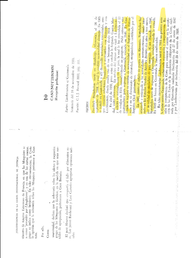 Caso Nottebohm | PDF