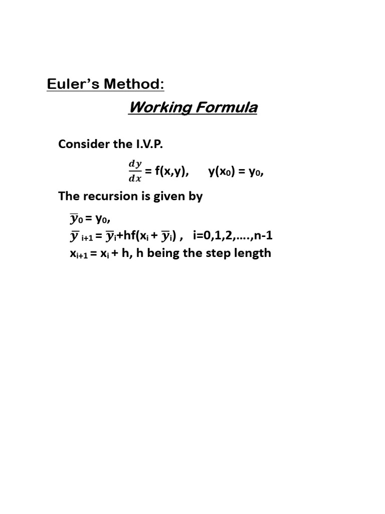 Differential Equation Working Formulas | PDF
