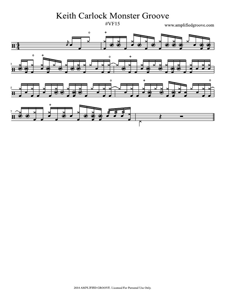 Monster Groove Keith Carlock | PDF