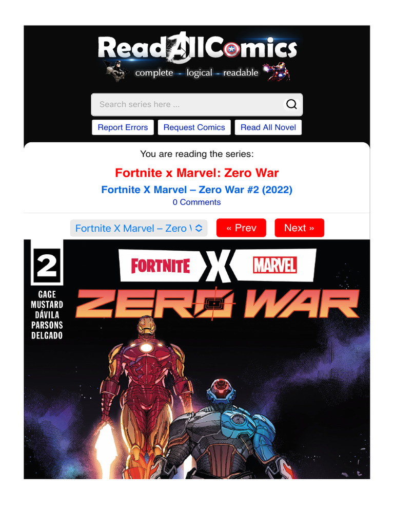 Fortnite x Marvel: Zero War #2 Online | PDF