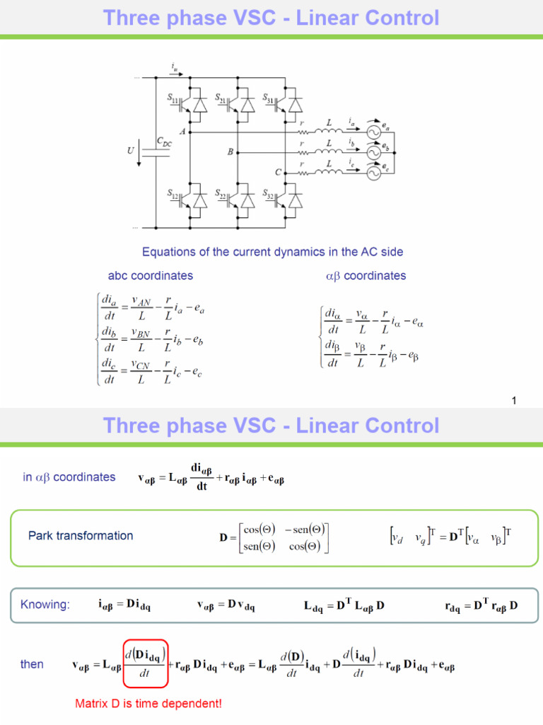 10 MG VSC Three Phase Linear Control | PDF