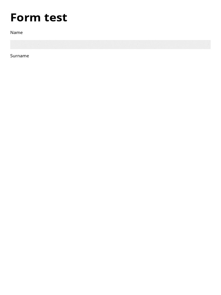 Form Test | PDF