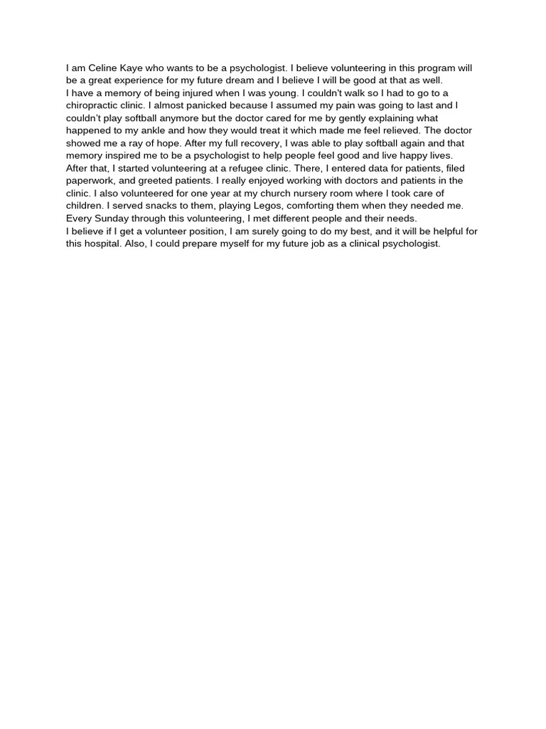 Hospital Essay | PDF