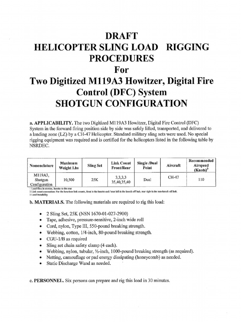 NSRDEC M119A3 HSL Rigging Procedures Shotgun Config (11 of 11 ...