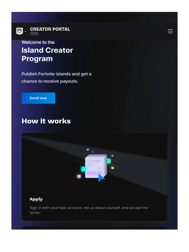 Epic Games - Island Creator Program | PDF