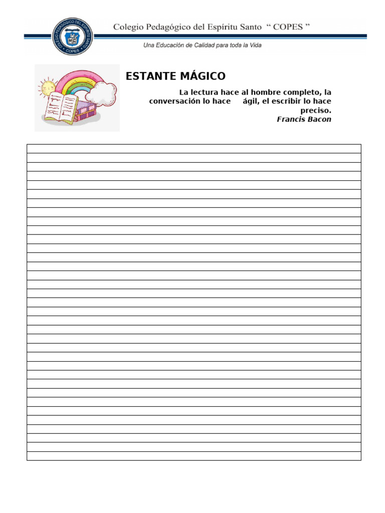 Formato Proyecto Estante Mágico | PDF