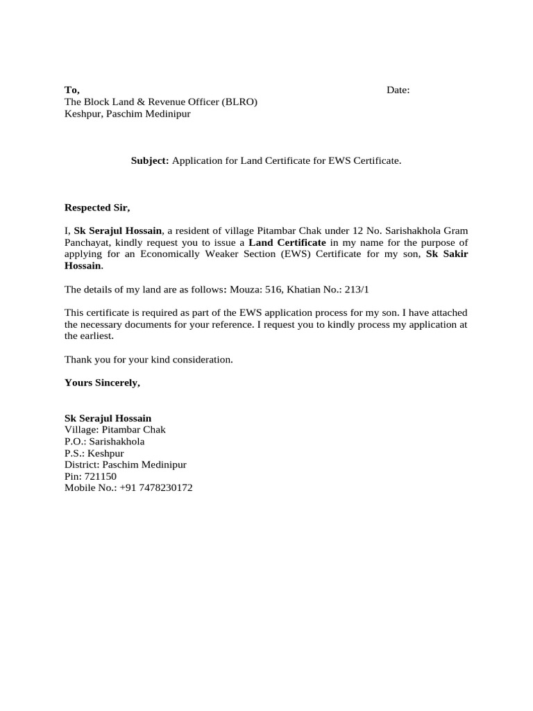 Land Certificate | PDF