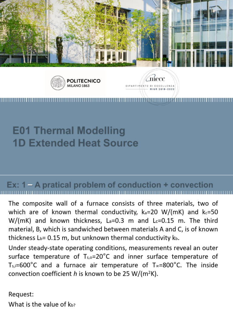 Thermal Model 1D Source | PDF | Thermal Conduction | Heat Transfer