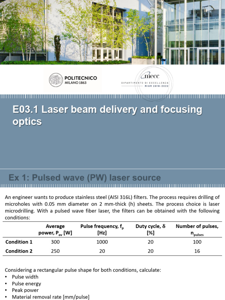 Laser Beam Delivery | PDF | Laser | Electromagnetic Radiation