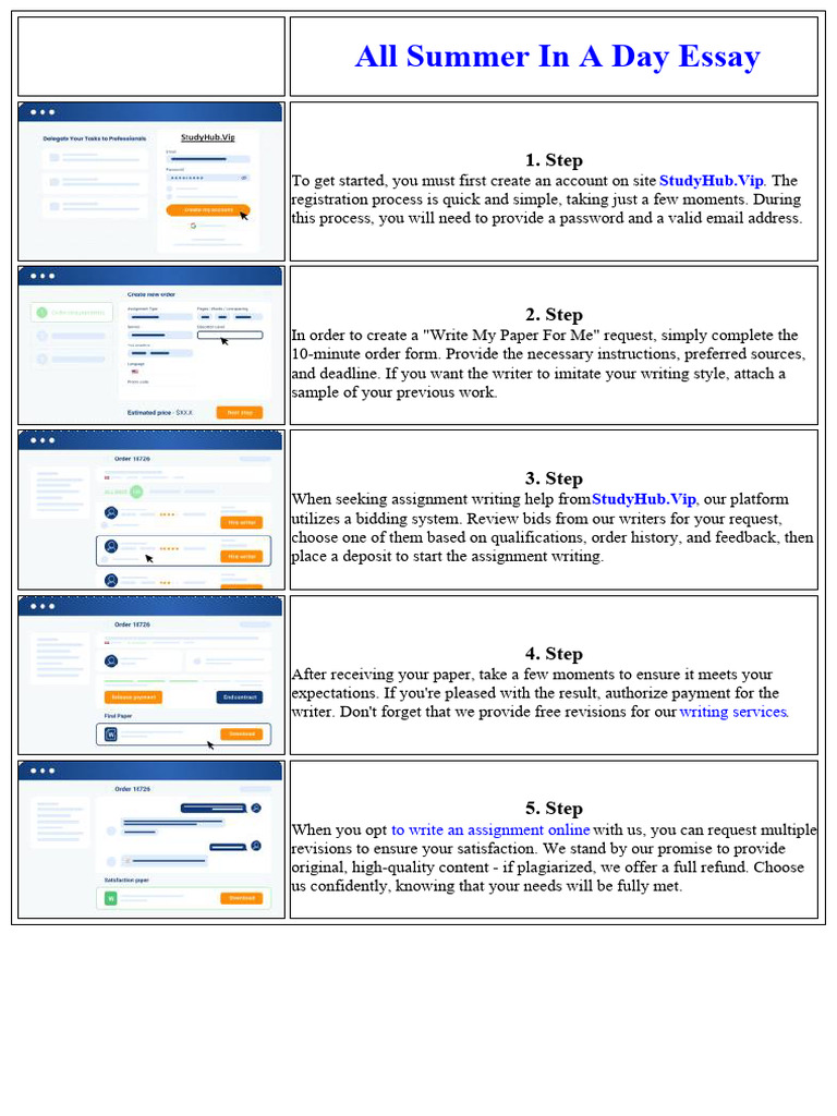 All Summer in a Day Essay | PDF | Best Buy | Leadership