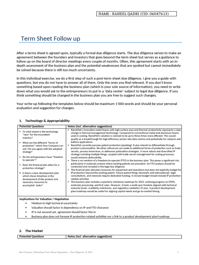 Business Plan Evaluation Pdf Valuation Finance Pricing 4719