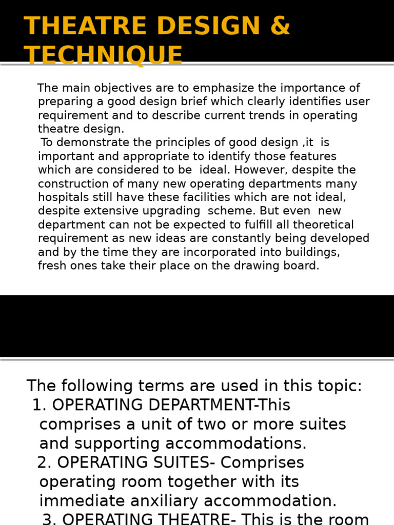 Operating Theatre Design Principles | PDF | Operating Theater | Hospital