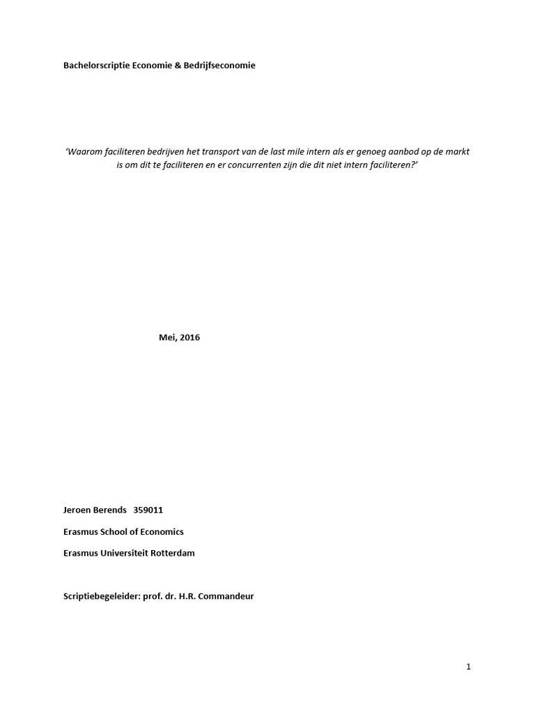 BA Scriptie Jeroen Berends 359011 | PDF