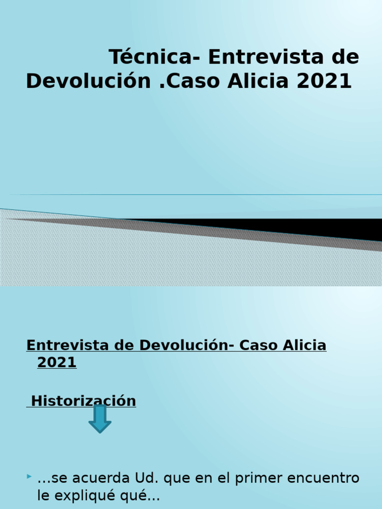 Técnica de Devolución (6) - Entrevista de Devolución | PDF