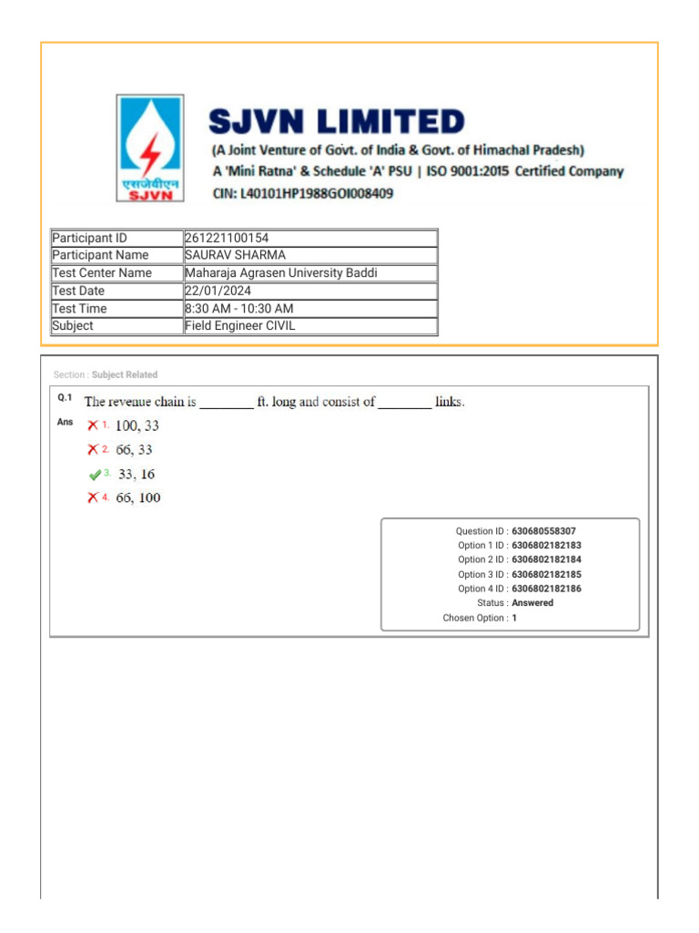 Sjvn Saurav Sharma | PDF