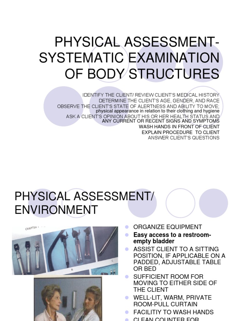 Physical Assessment-Systematic Examination of Body Structures | PDF ...