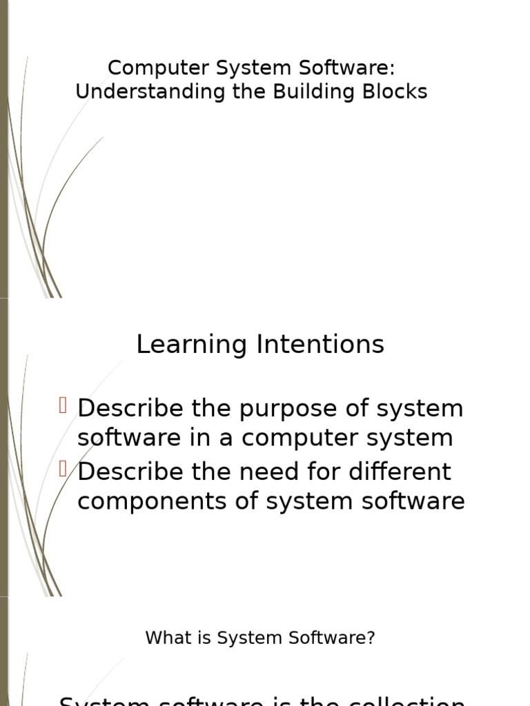 Computer System Software Understanding The Building Blocks | PDF | Operating System | Device Driver