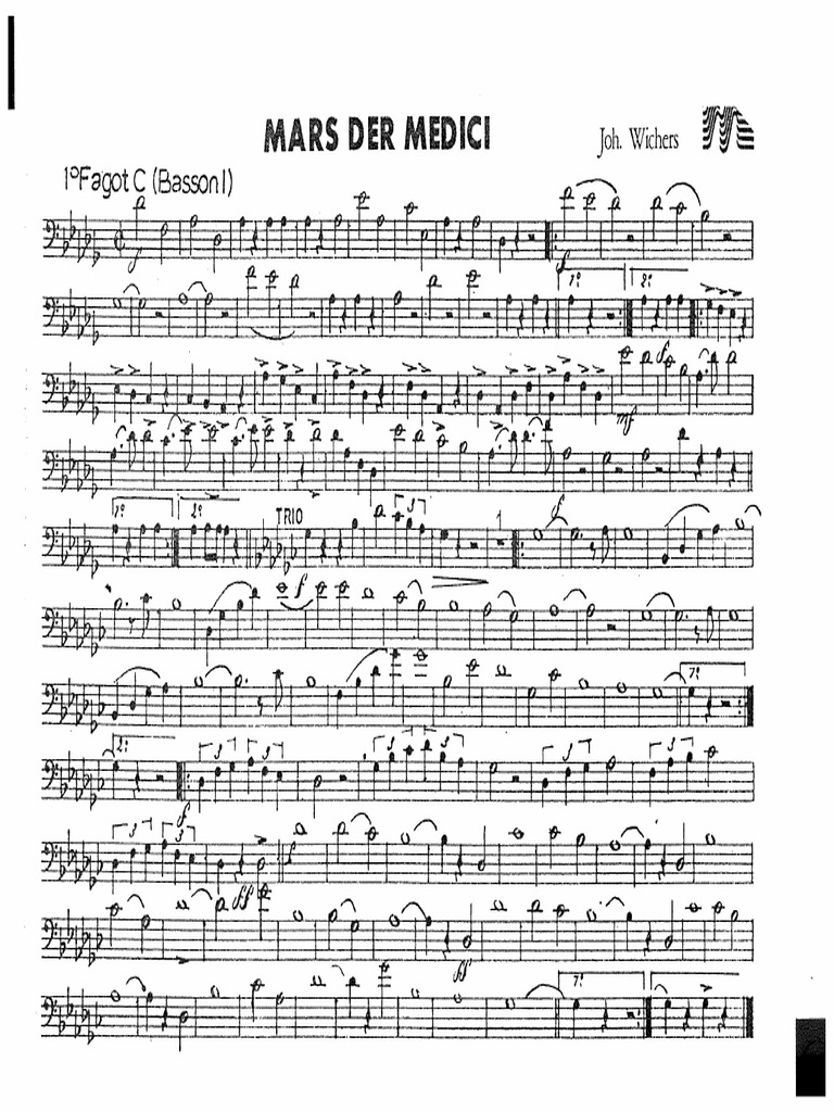 09 Fagott 1 Mars Der Medici | PDF