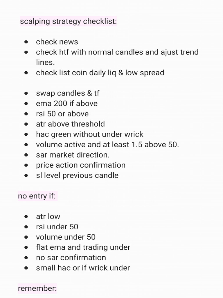 Scalping Strategy | PDF