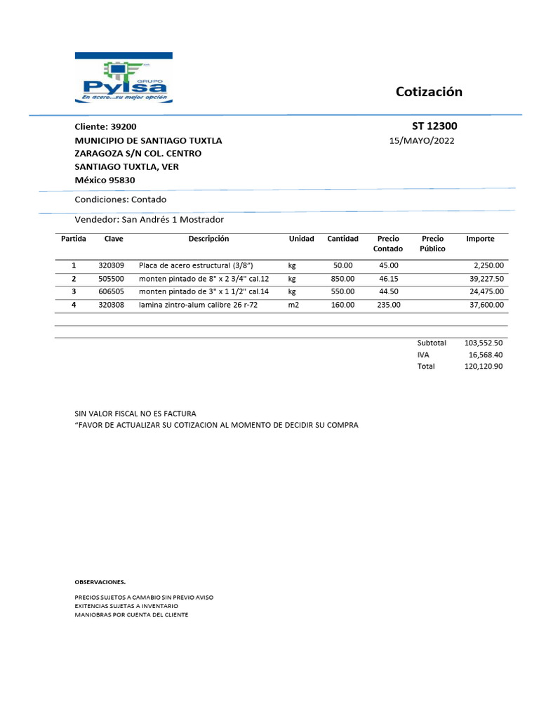Pylsa 2024-Techumbre | PDF