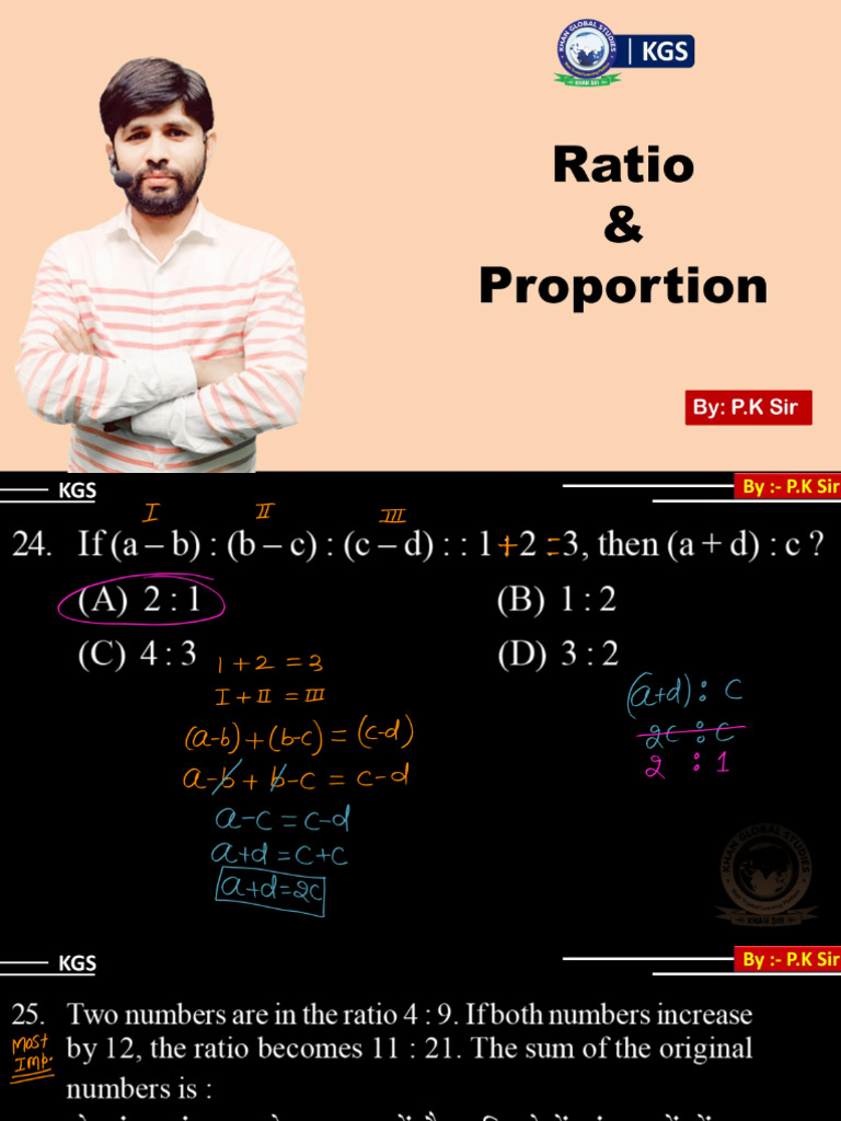 5 Ratio and Proportion | PDF