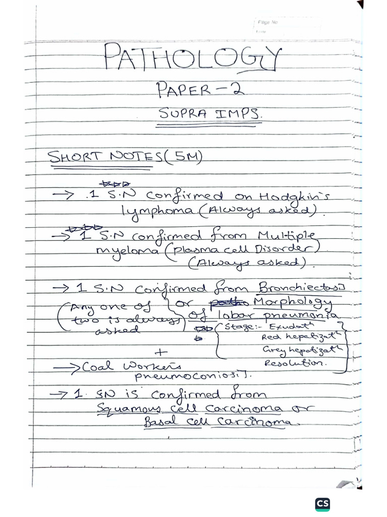Patho Paper 2 Supra Imps | PDF