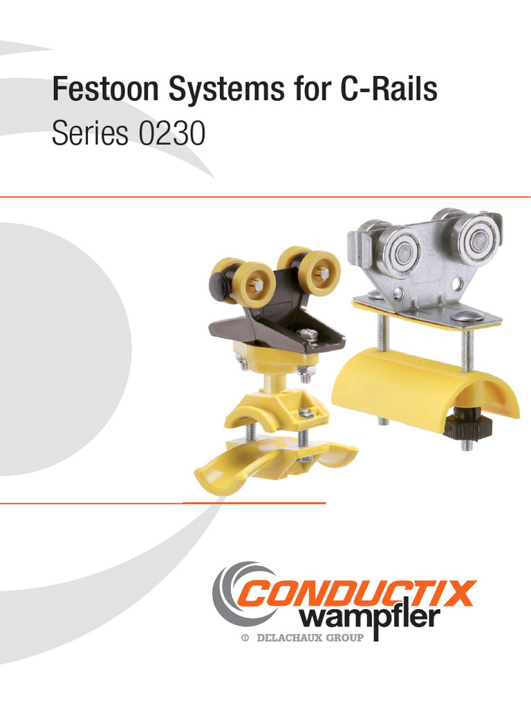 C-Rail Festoon Systems Overview | PDF | Electrical Connector | Screw